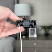 CordBrick® Weighted Cord Holder, Cable Management Device, Phone Access